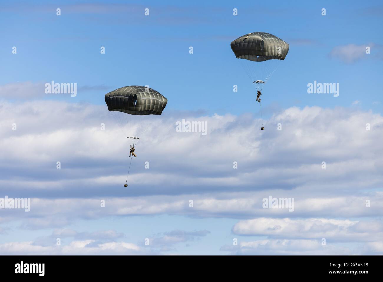 A Joint Forcible Entry operation, parachuting, with about 800 American ...