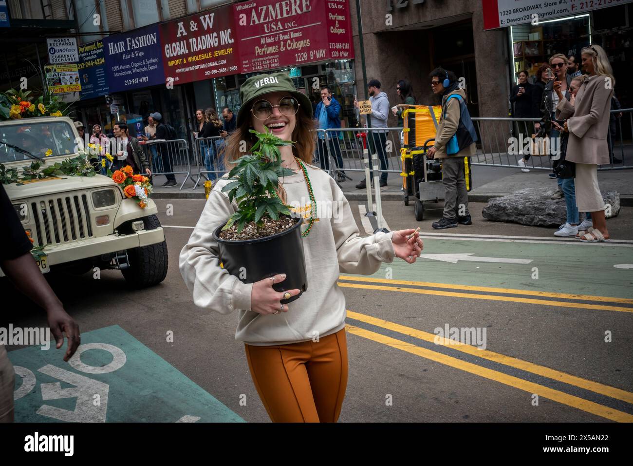 Advocates for marijuana march in New York on Saturday, May 4, 2024 at ...