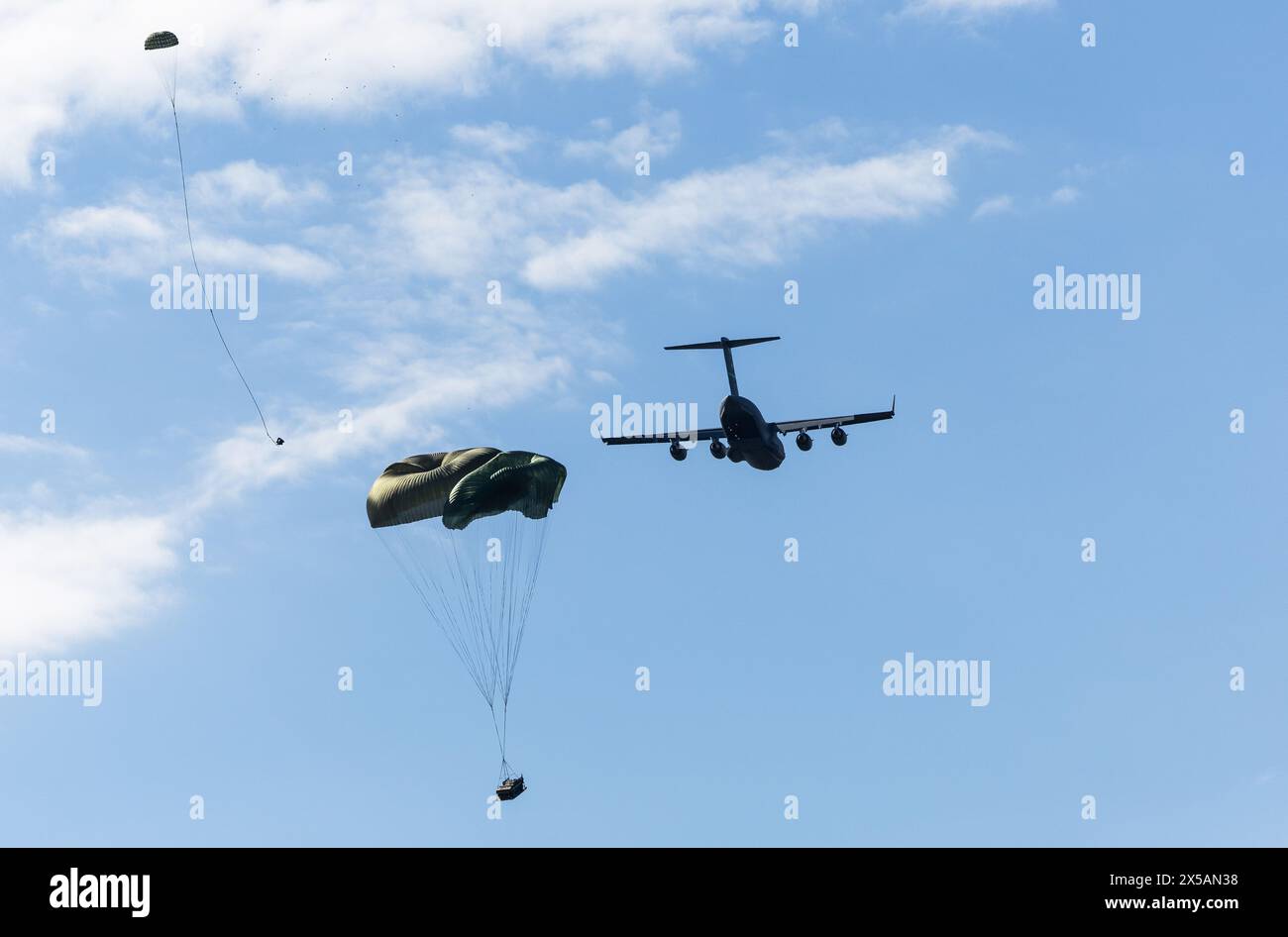 A Joint Forcible Entry operation, parachuting, with about 800 American ...