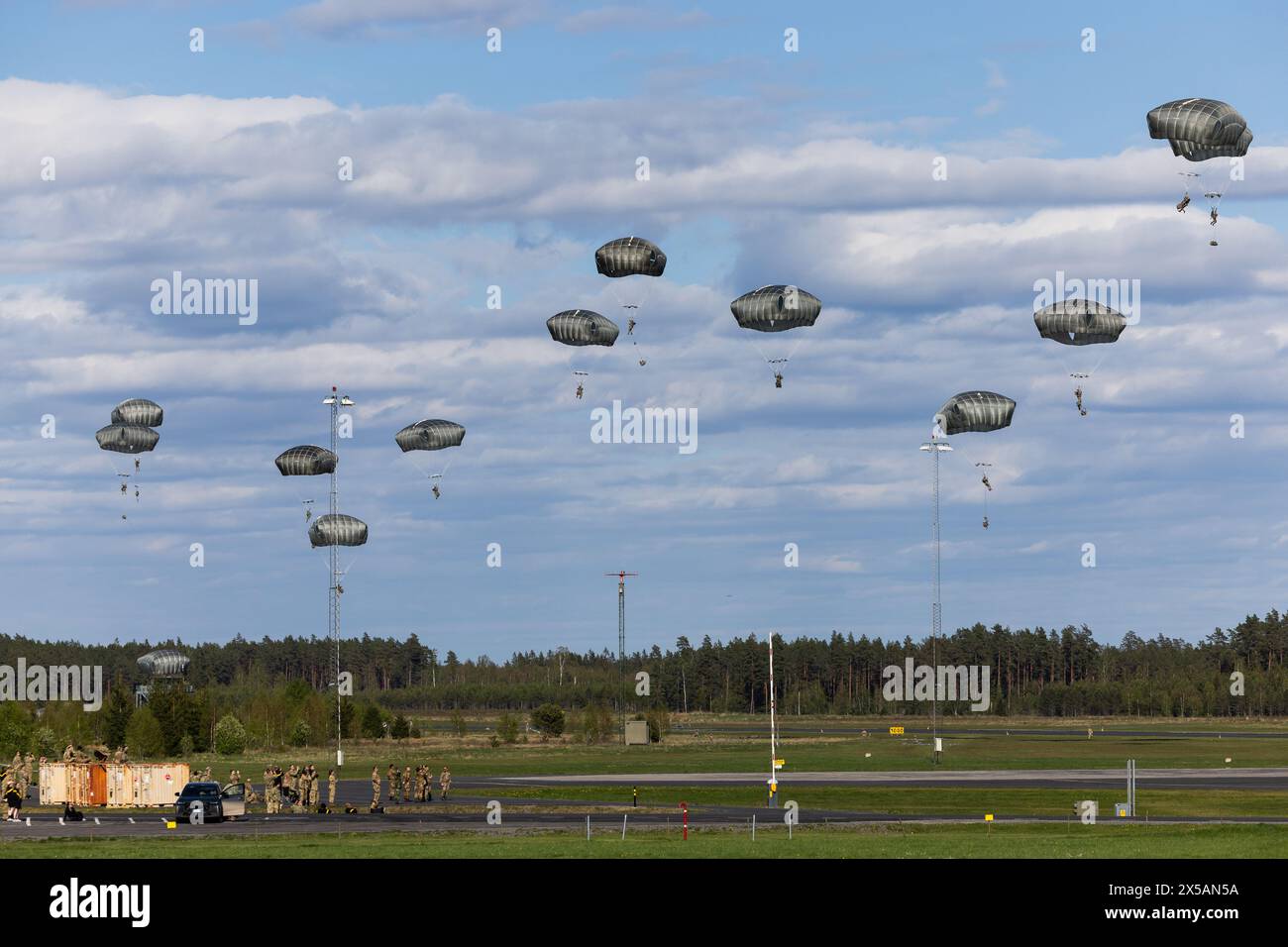 A Joint Forcible Entry operation, parachuting, with about 800 American ...