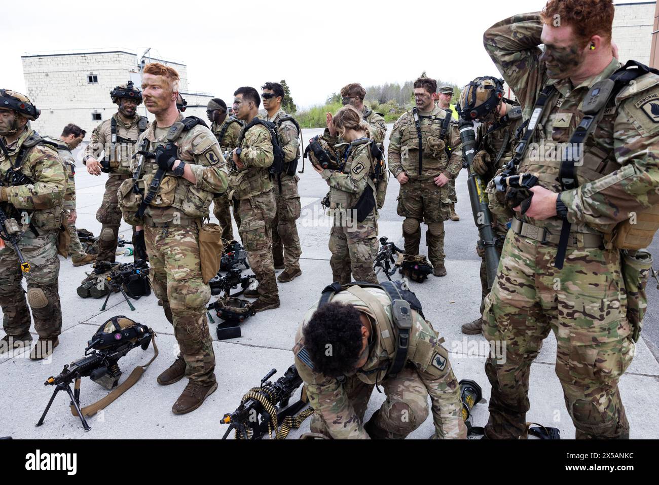 Military exercise with Swedish and foreign military units at Kvarn's ...