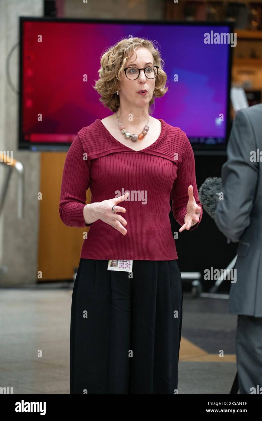 Edinburgh, Scotland, UK. 8th May, 2024. PICTURED: Lorna Slater MSP ...