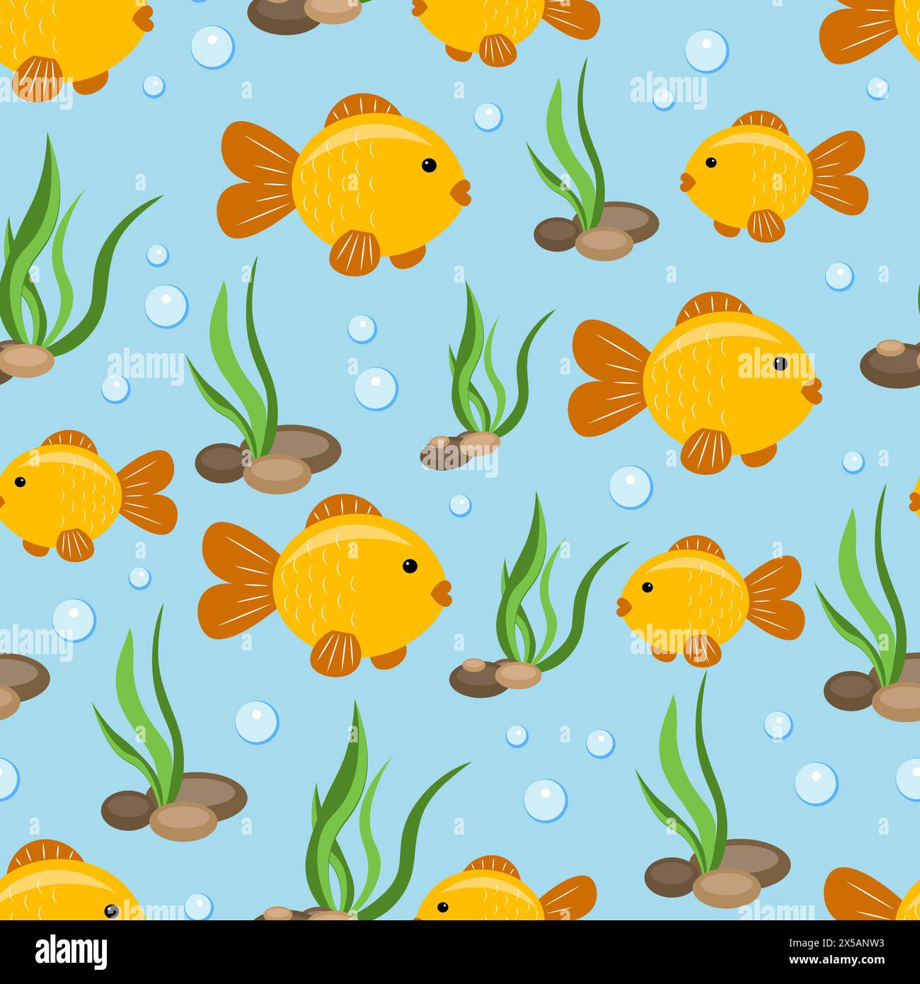 Colorful exotic aquarium Stock Vector Images - Alamy