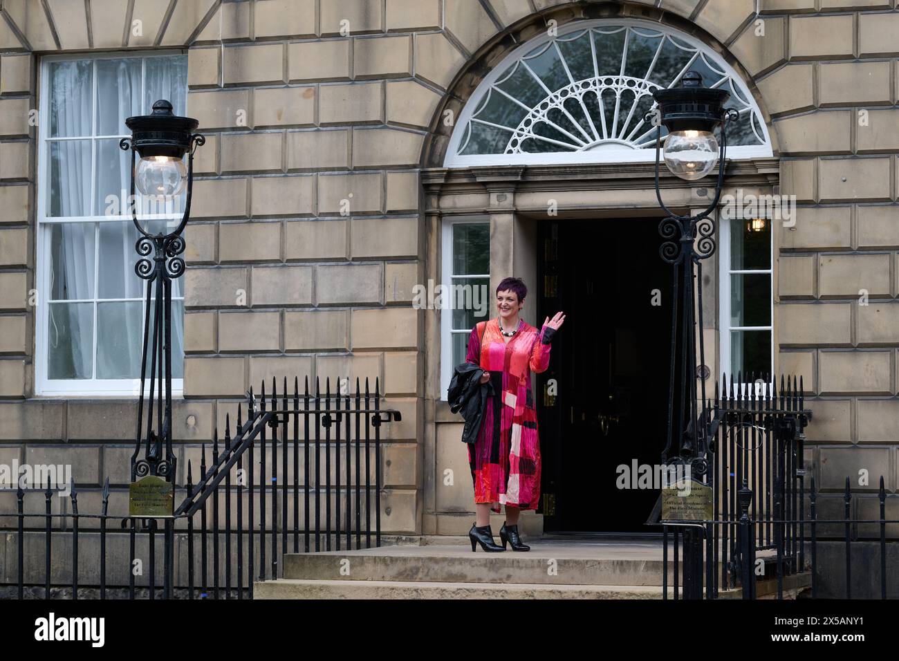 Edinburgh Scotland, UK 08 May 2024. Angela Constance MSP arrives at ...