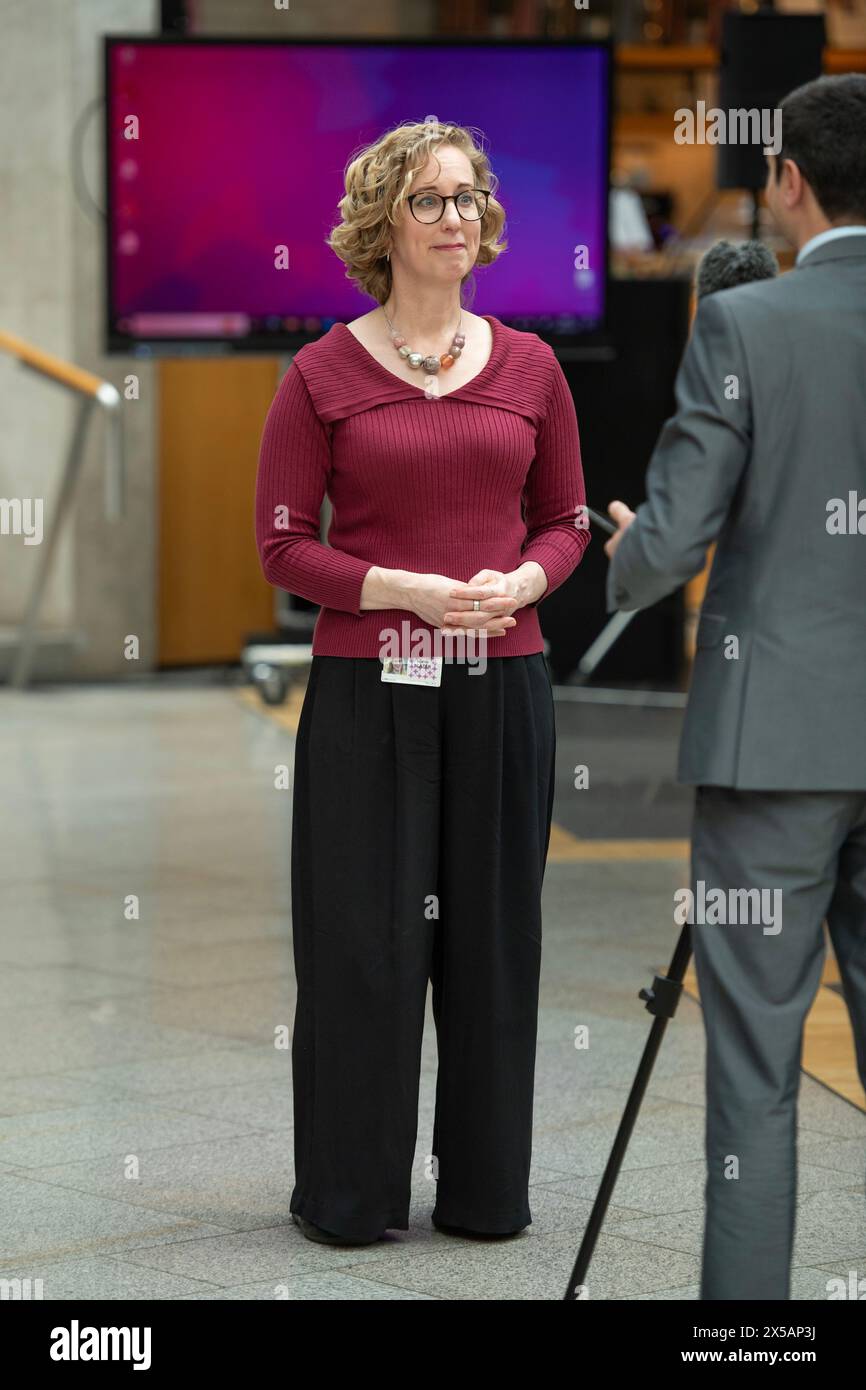 Edinburgh, Scotland, UK. 8th May, 2024. PICTURED: Lorna Slater MSP ...