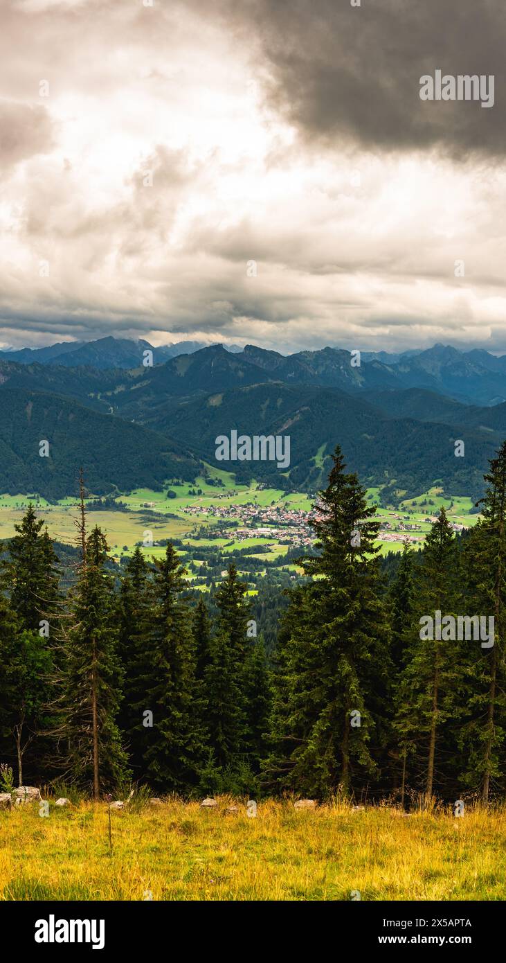 Bavarian Alps, landscape, nature, panorama, view, hohenpeissenberg ...