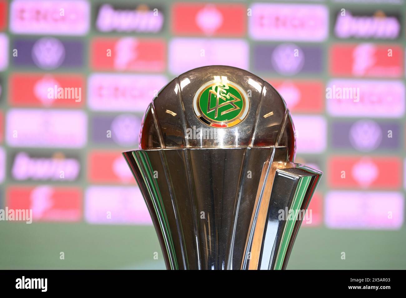 Cologne, Germany. 08th May, 2024. The trophy is on display at the ...
