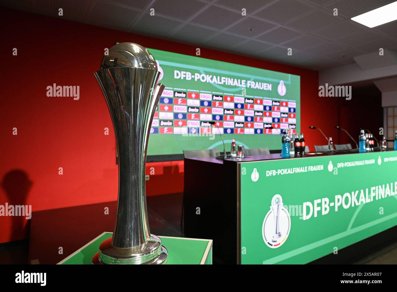 Cologne, Germany. 08th May, 2024. The trophy is on display at the ...