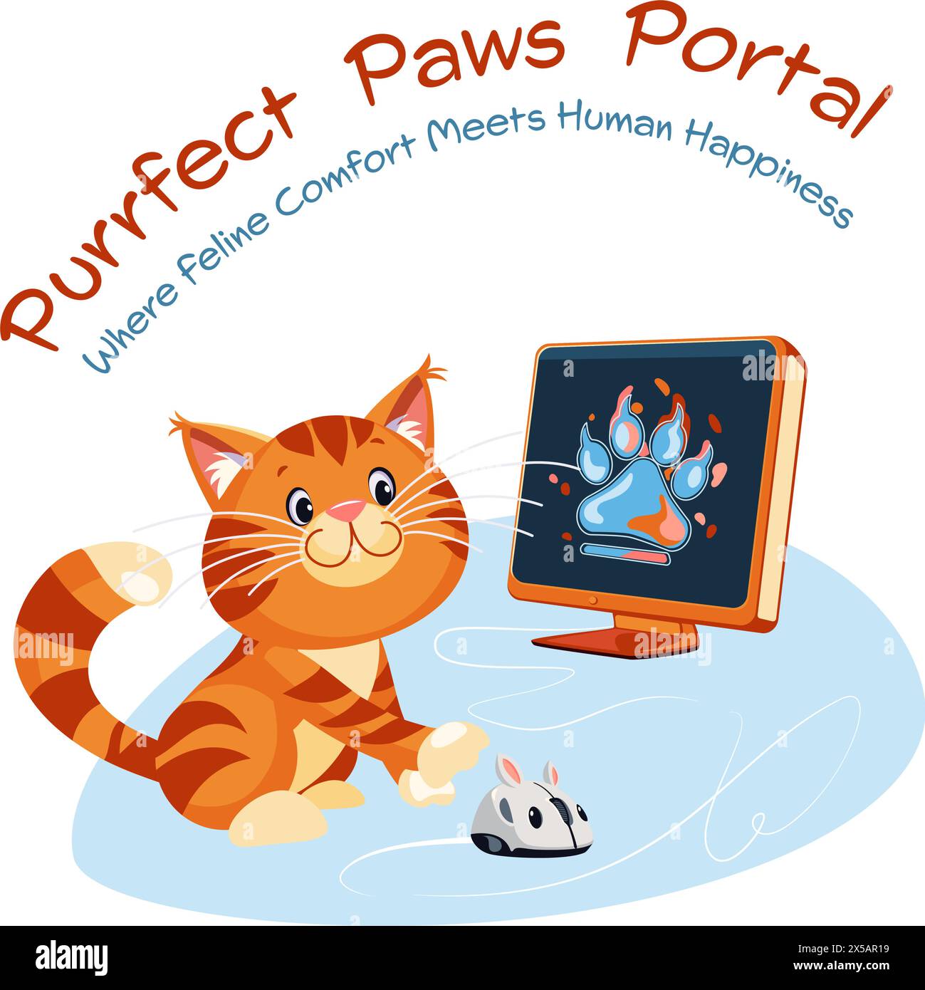 Modern vector illustration concepts for website - cat care interactive ...