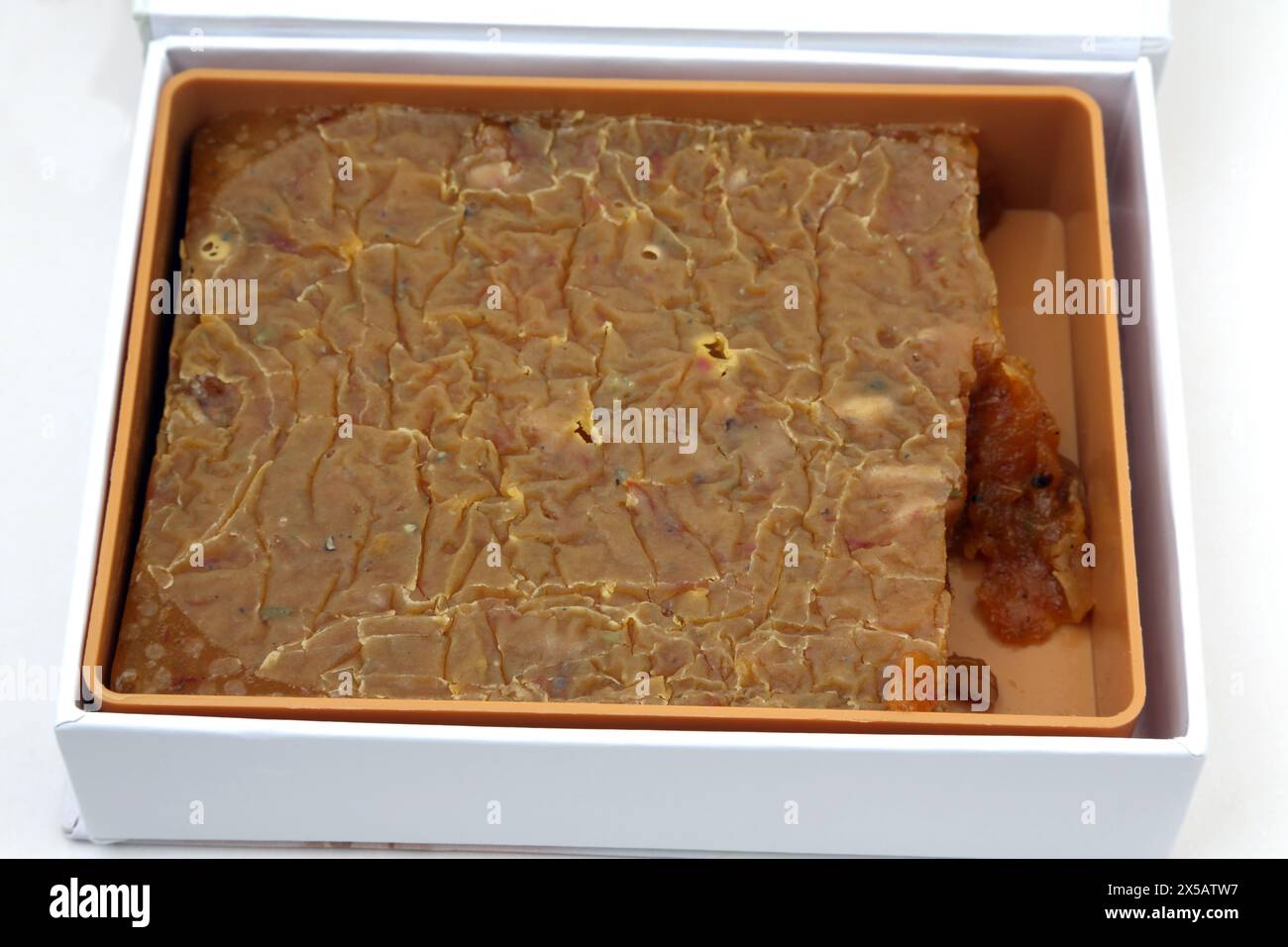 Diwaniya Red Halwa Omani Sweets Stock Photo - Alamy