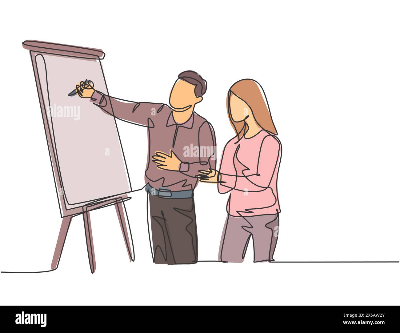 Person explaining strategy outline hi-res stock photography and images ...