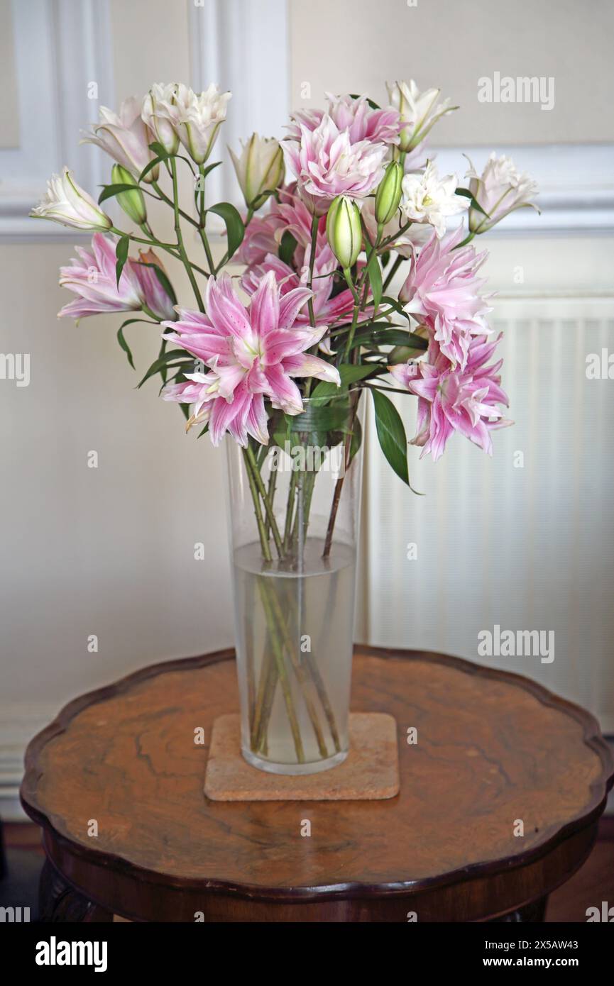 Long stemmed white lilies hi-res stock photography and images - Alamy