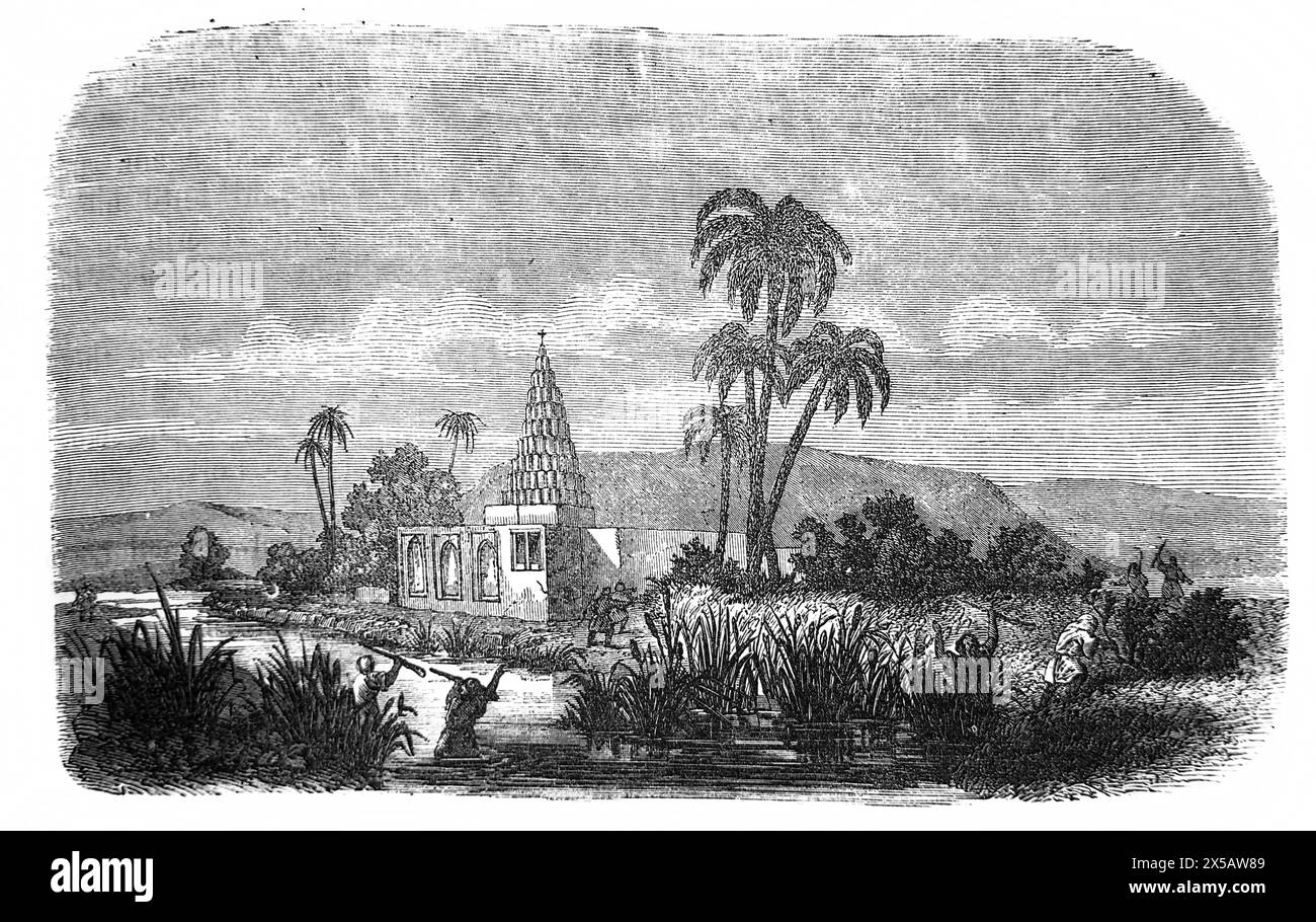 Wood Engraving of The Tomb of Daniel - Burial Place of the Prophet ...