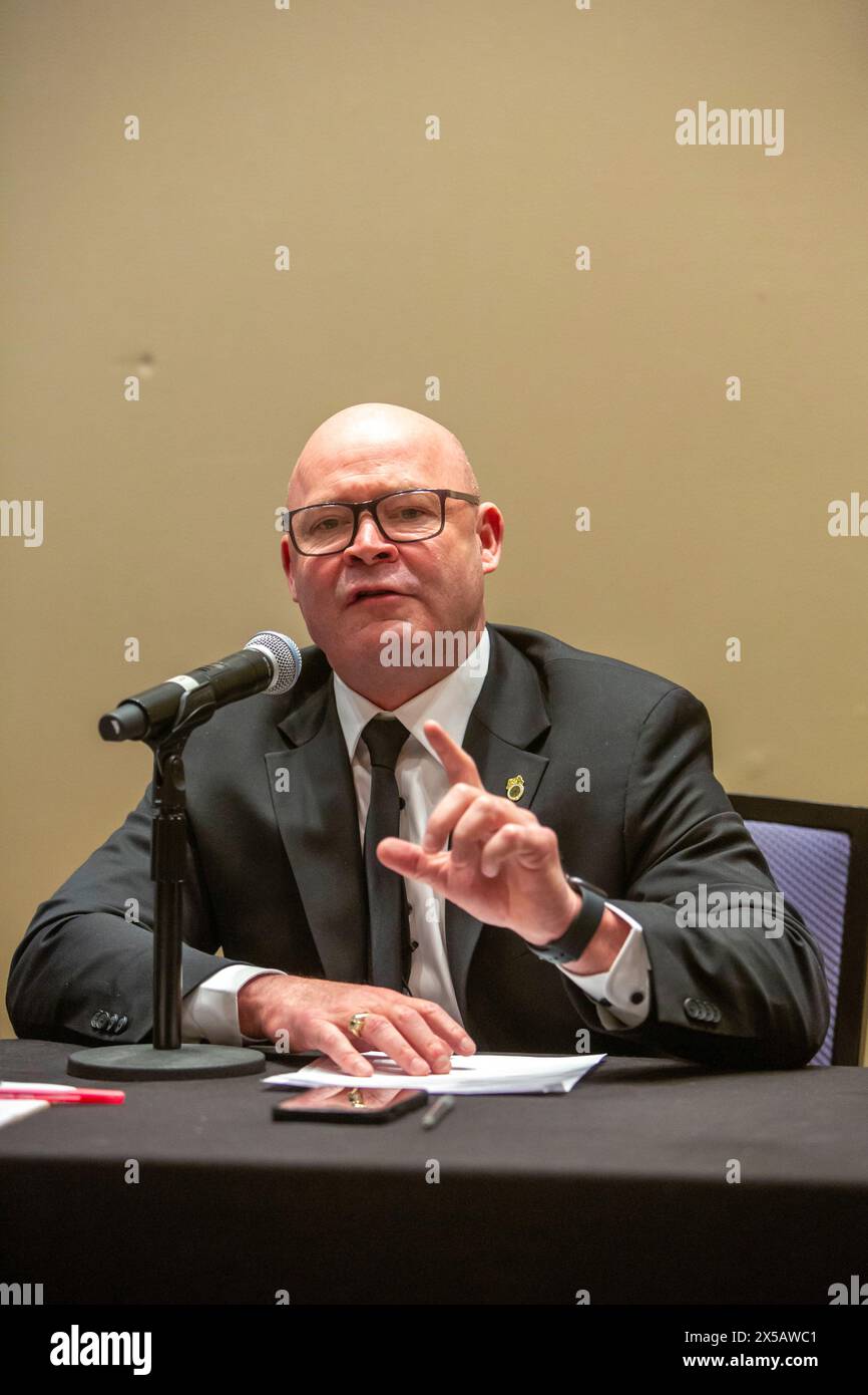 Chicago, Illinois - Teamsters President Sean O'Brien speaks at the 2024 ...
