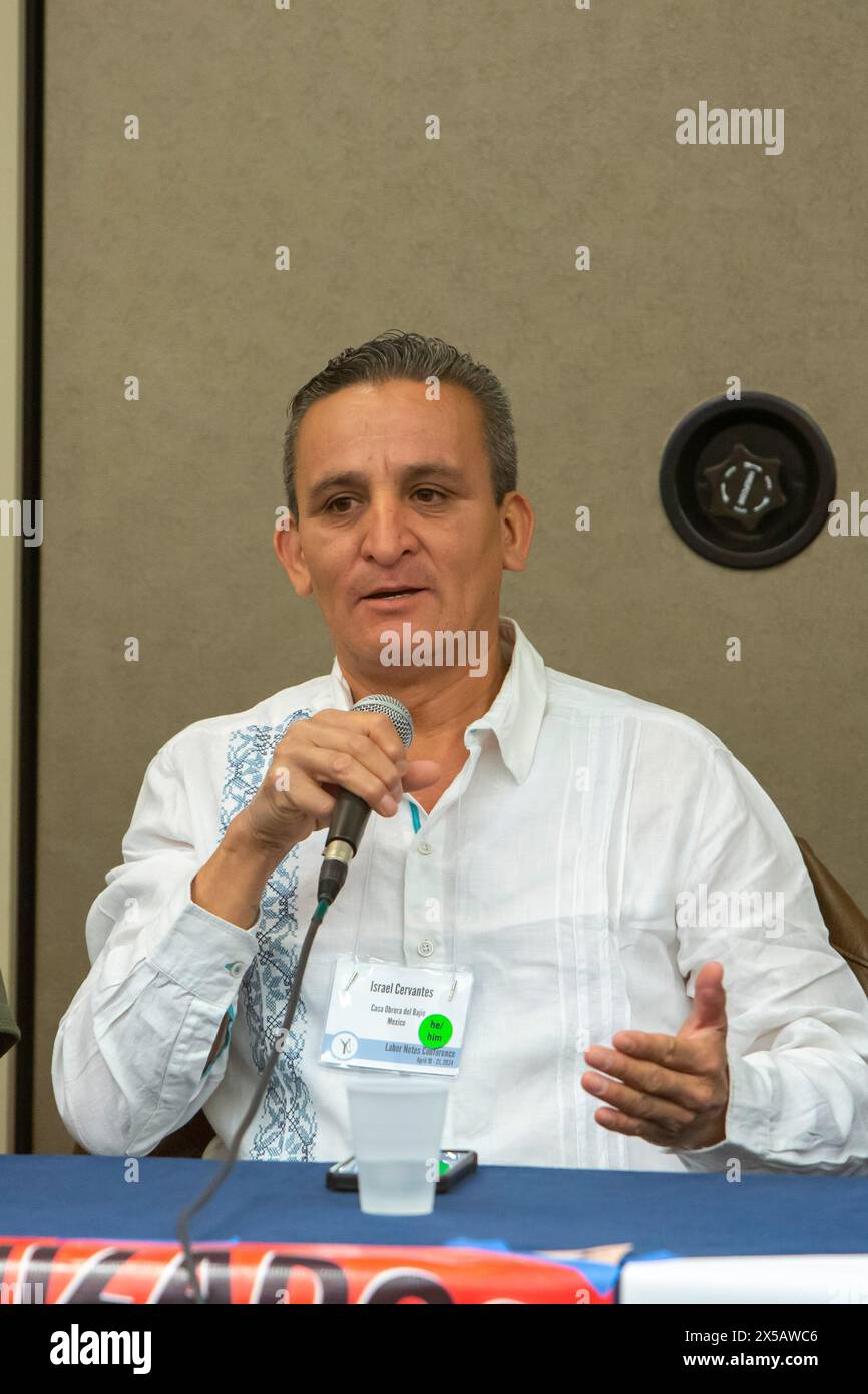 Chicago, Illinois - Israel Cervantes of Casa Obrera del Bajio, Mexico ...