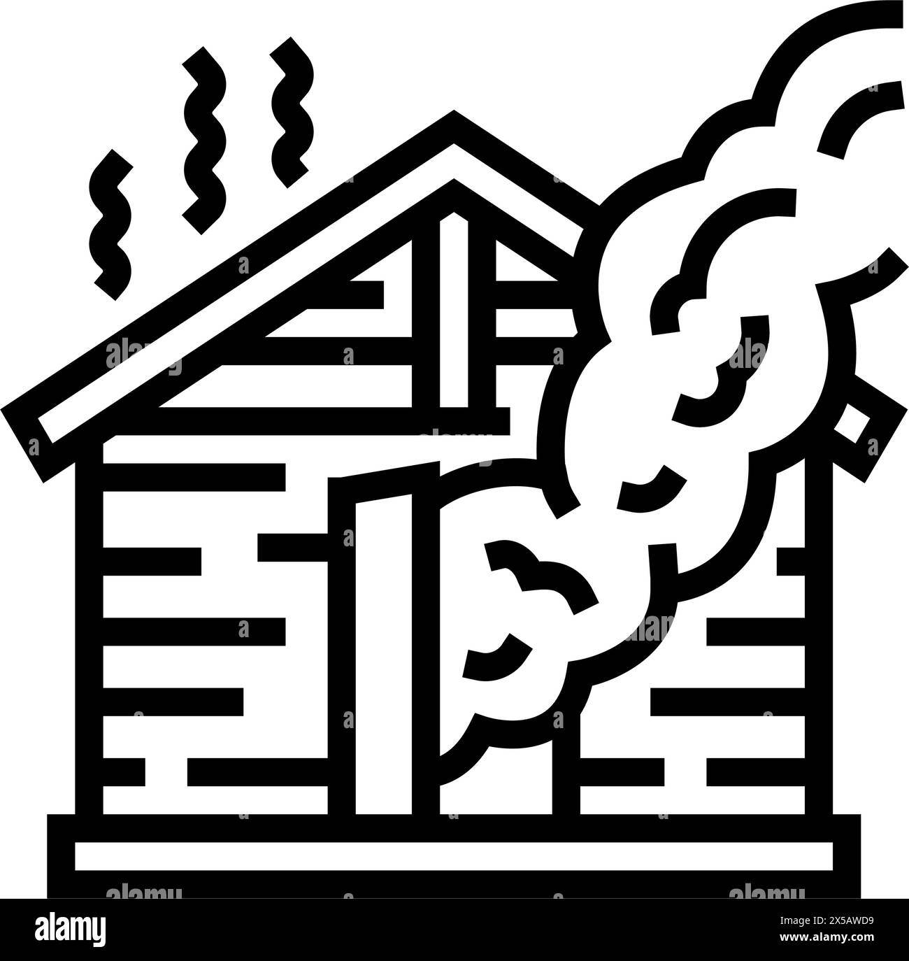 finnish sauna line icon vector illustration Stock Vector Image & Art ...