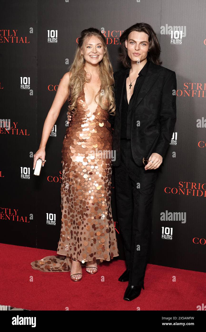 Georgia Lock and Damian Hurley arriving for a special screening of his ...