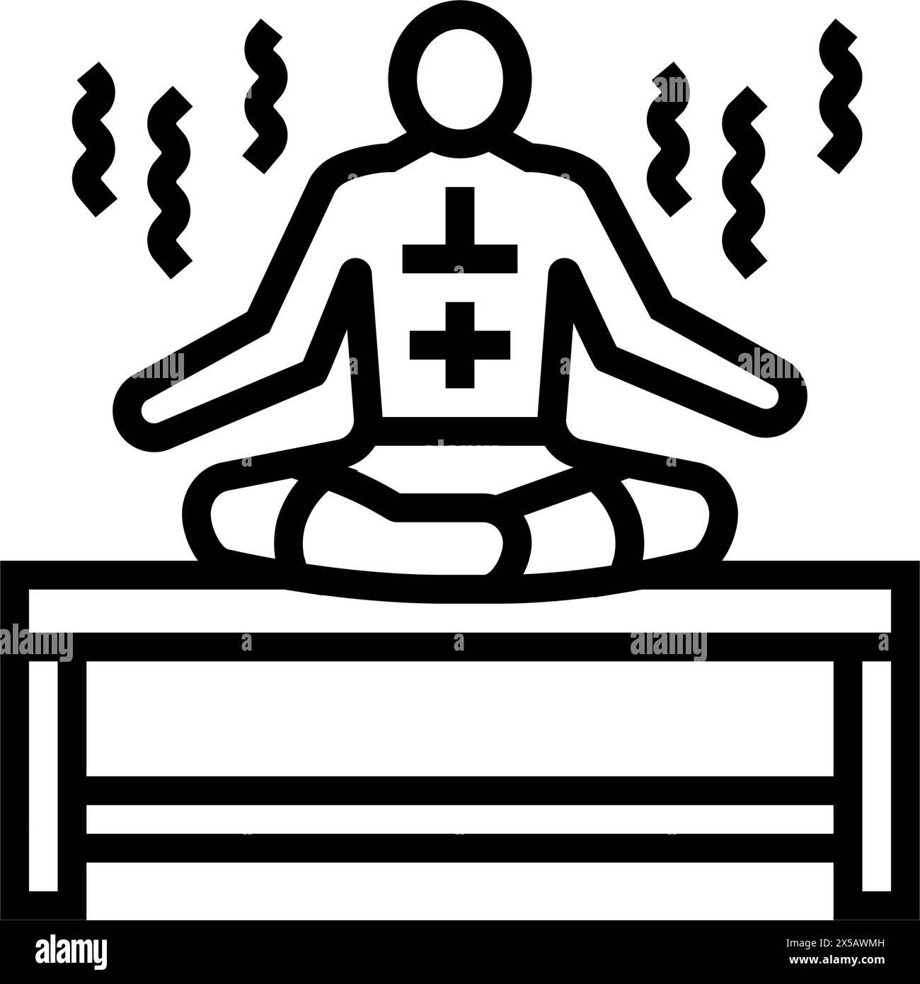 relaxation sauna line icon vector illustration Stock Vector Image & Art - Alamy