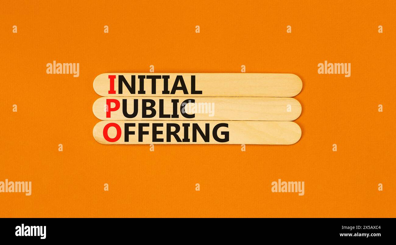 IPO initial public offering symbol. Concept words IPO initial public ...