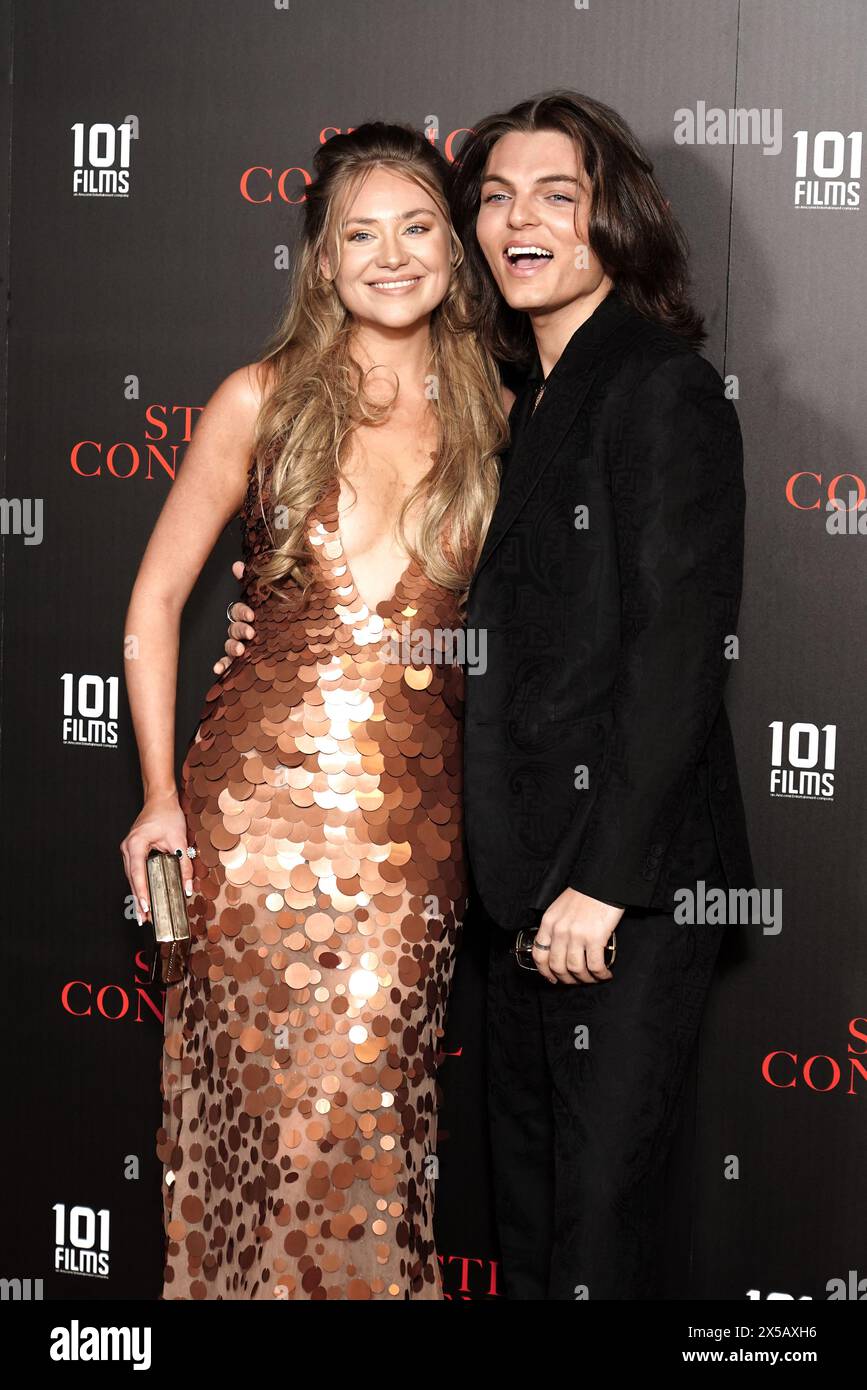 Georgia Lock and Damian Hurley arriving for a special screening of his ...