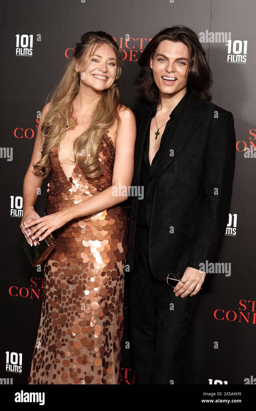 Georgia Lock and Damian Hurley arriving for a special screening of his ...