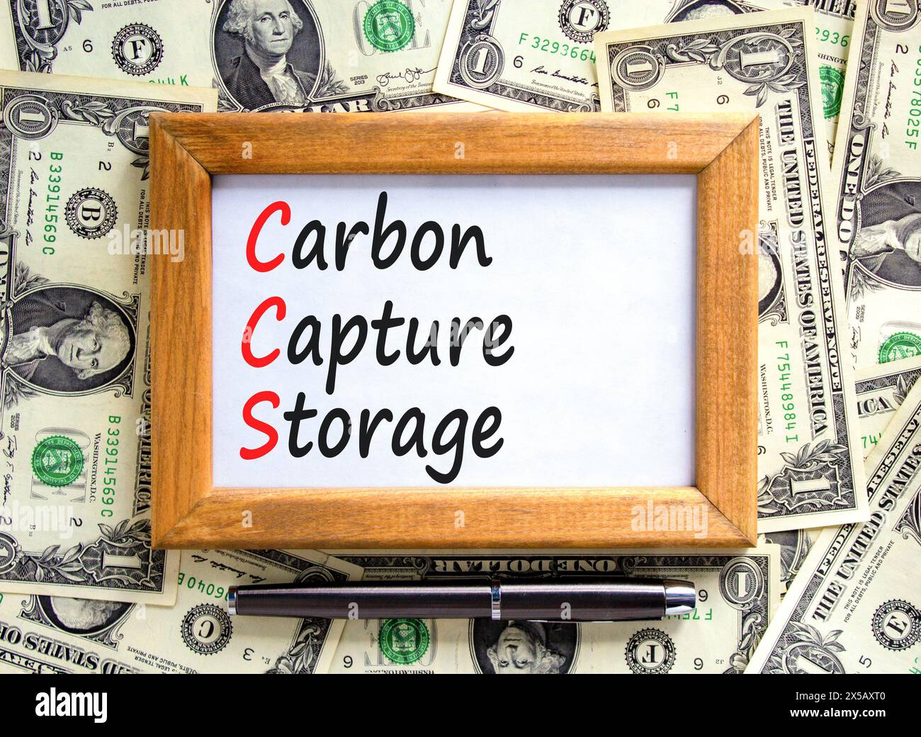 CCS Carbon capture storage symbol. Concept words CCS Carbon capture ...
