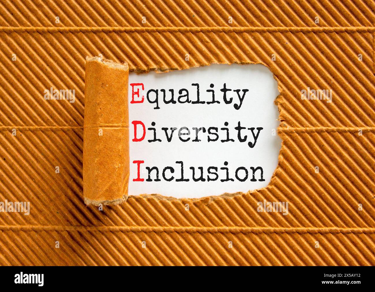 EDI equality diversity inclusion symbol. Concept words EDI equality diversity inclusion on white ...