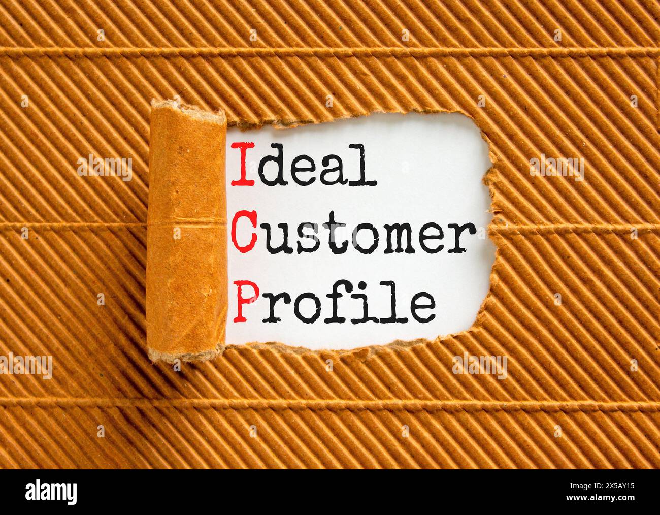 ICP ideal customer profile symbol. Concept words ICP ideal customer ...