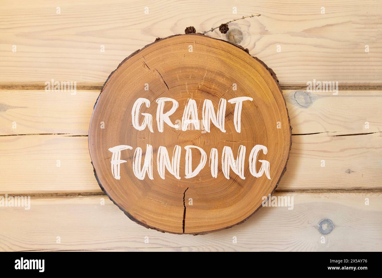 Grant funding symbol. Concept words Grant funding on beautiful wooden ...