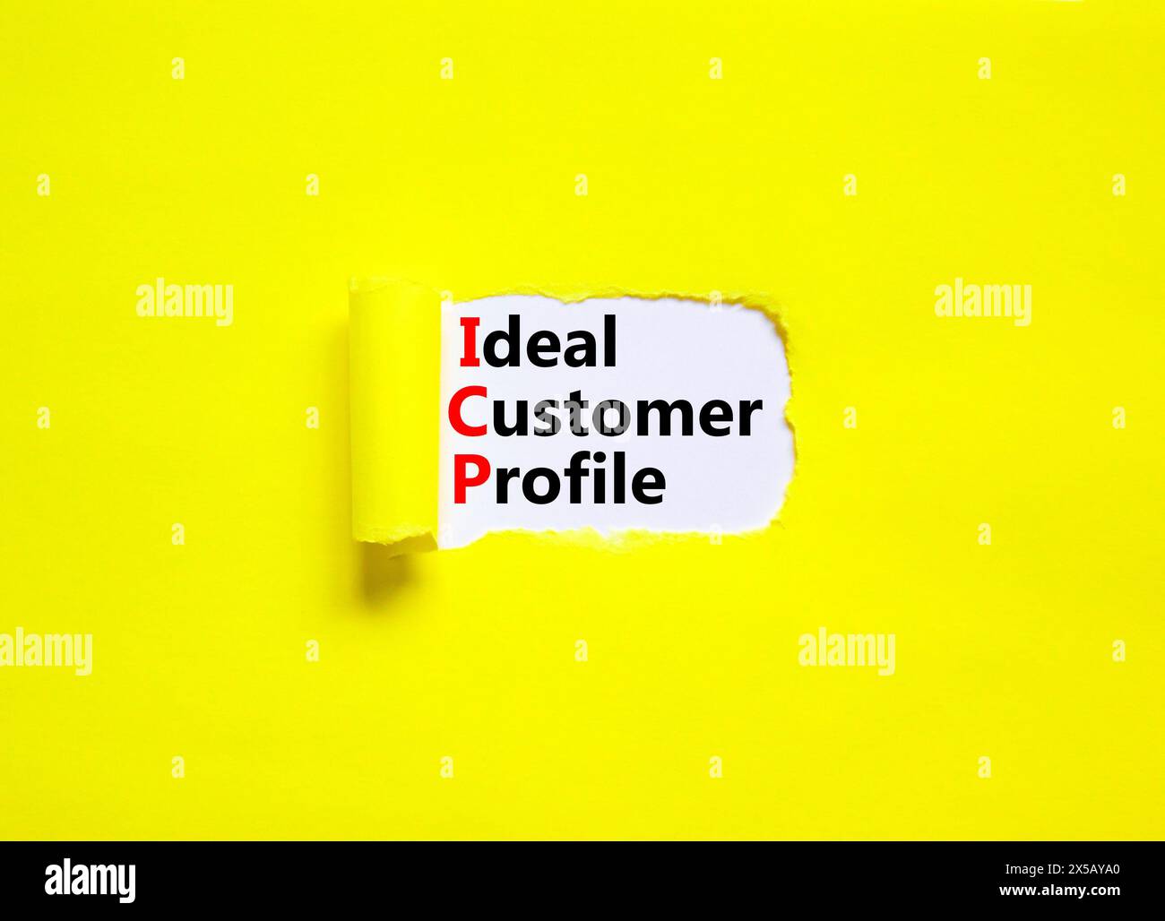 ICP ideal customer profile symbol. Concept words ICP ideal customer ...