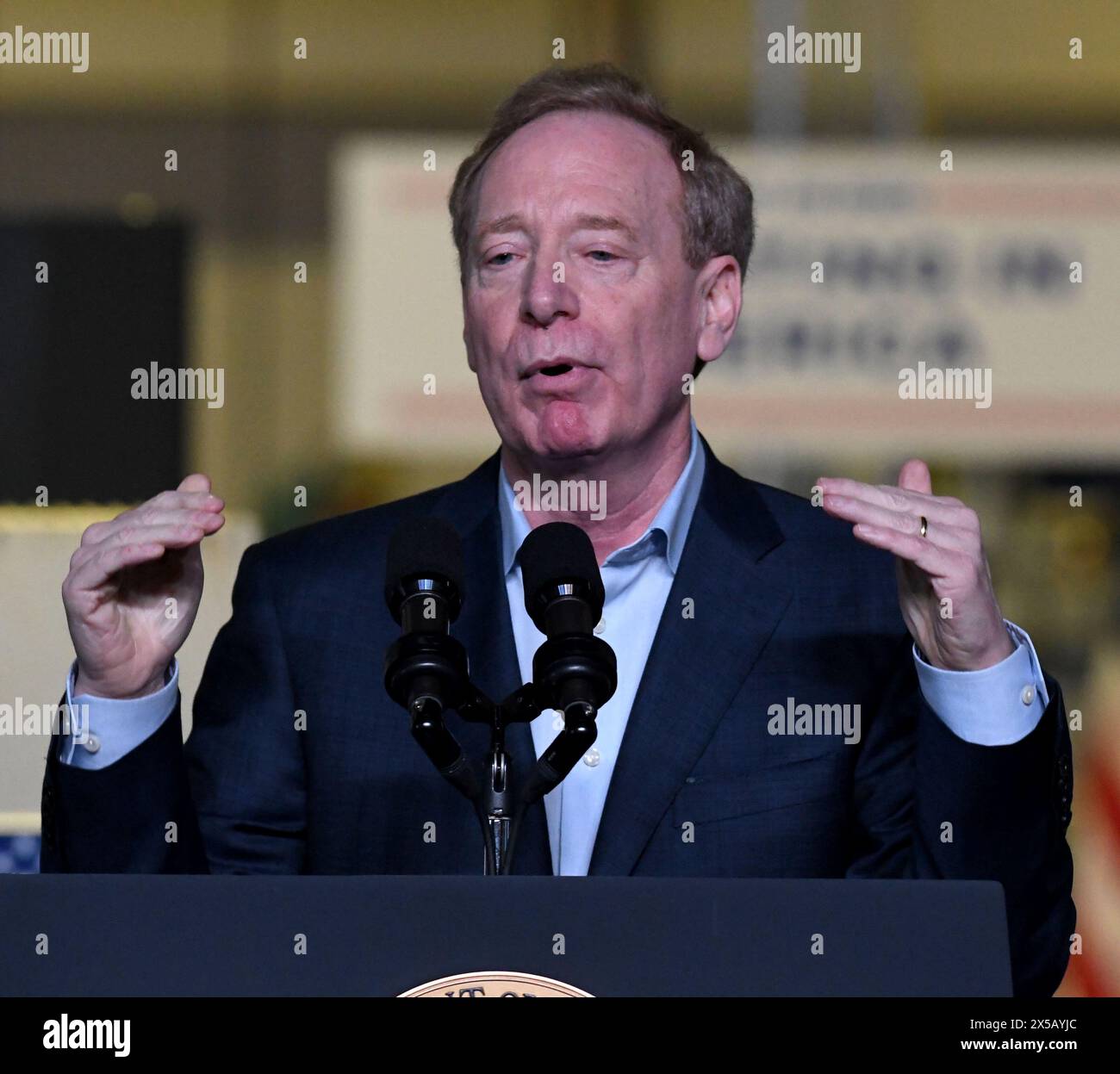 May 8, 2024, Sturtevant, Wisconsin, USA: BRAD SMITH, the president of ...