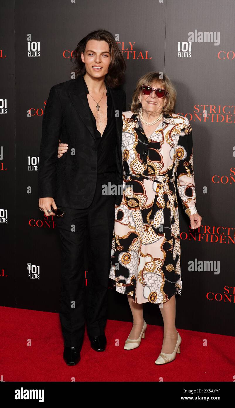 Damian Hurley and Angela Mary Hurley arriving for a special screening ...