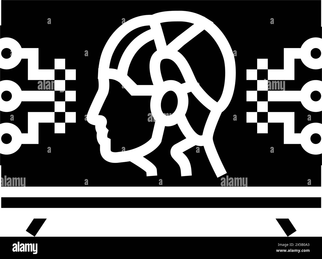 cyberpunk movie glyph icon vector illustration Stock Vector Image & Art ...