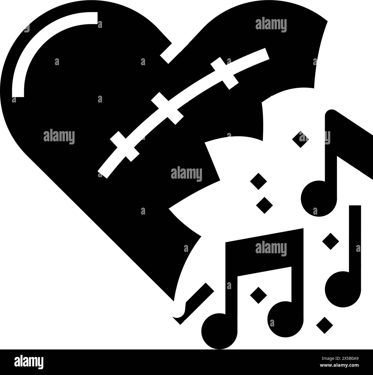 emo music glyph icon vector illustration Stock Vector Image & Art - Alamy