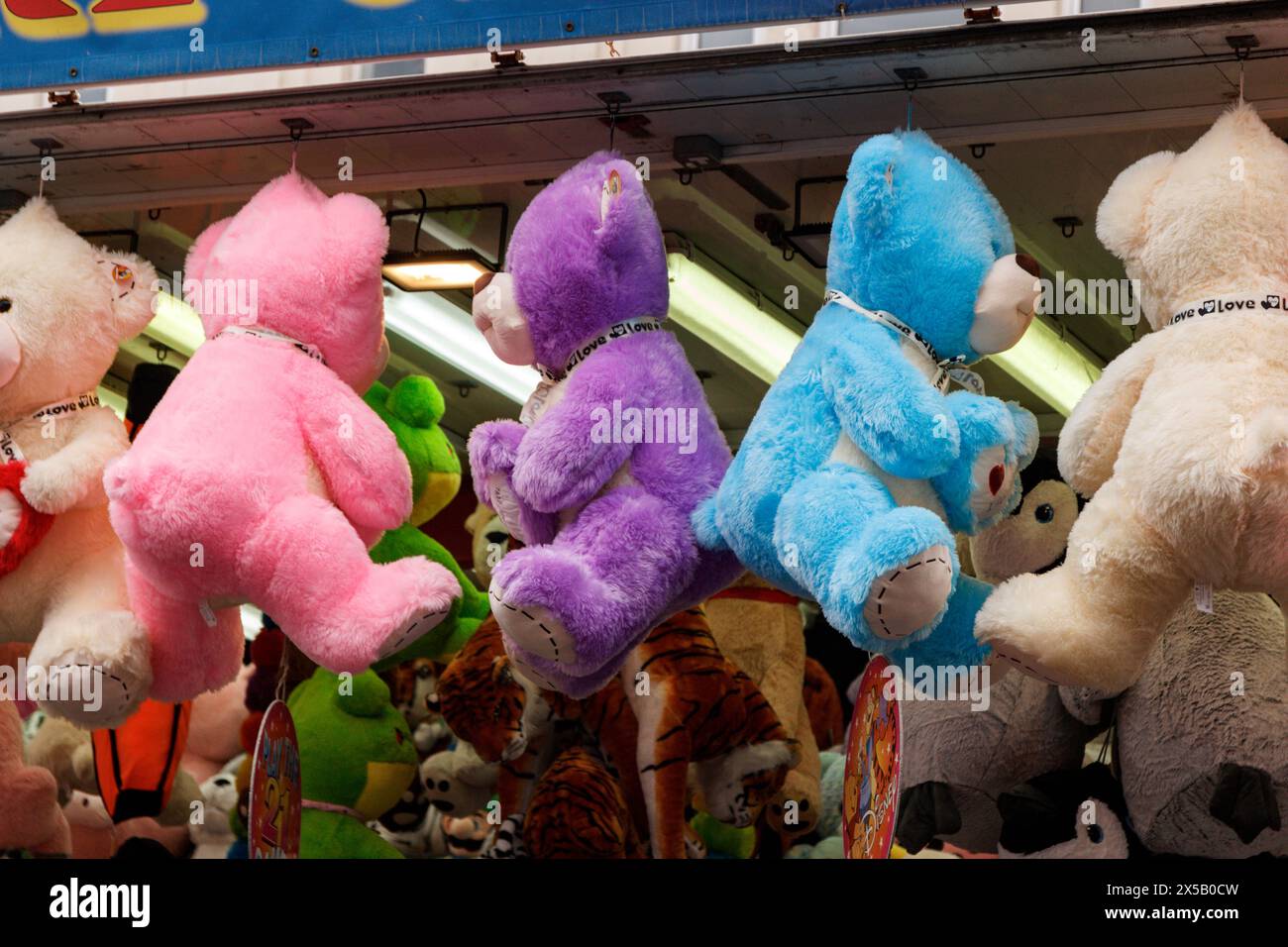 Stuffed bears on a stall, Llandudno Victorian Extravaganza 2024 Stock ...