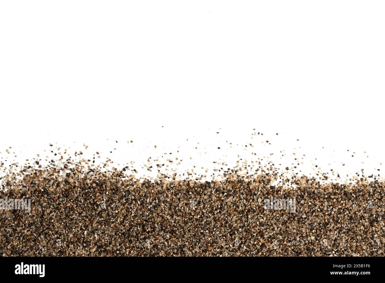 Strip river sand white background Stock Photo - Alamy