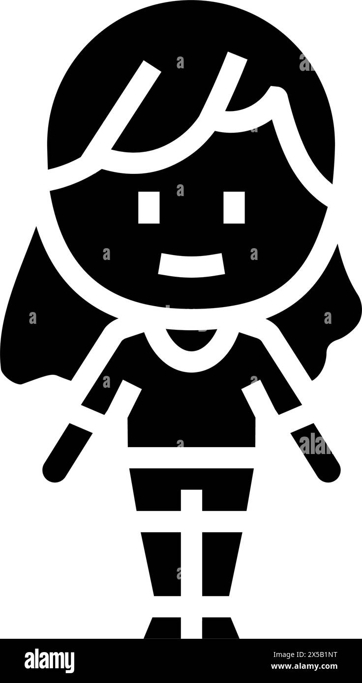 Chibi girl Black and White Stock Photos & Images - Alamy