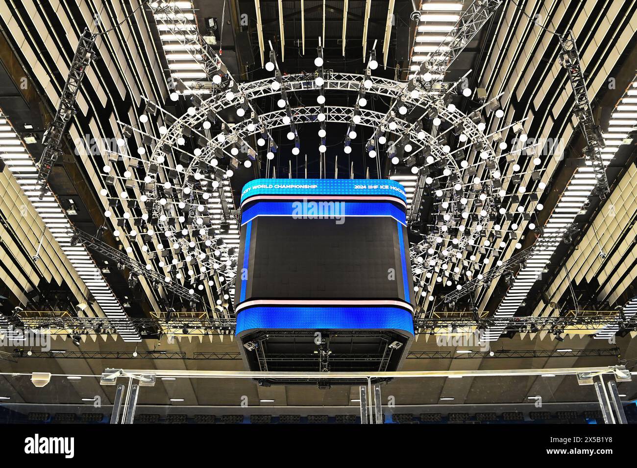 Ostrava, Czech Republic. 08th May, 2024. Ostravar Arena ready for the ...