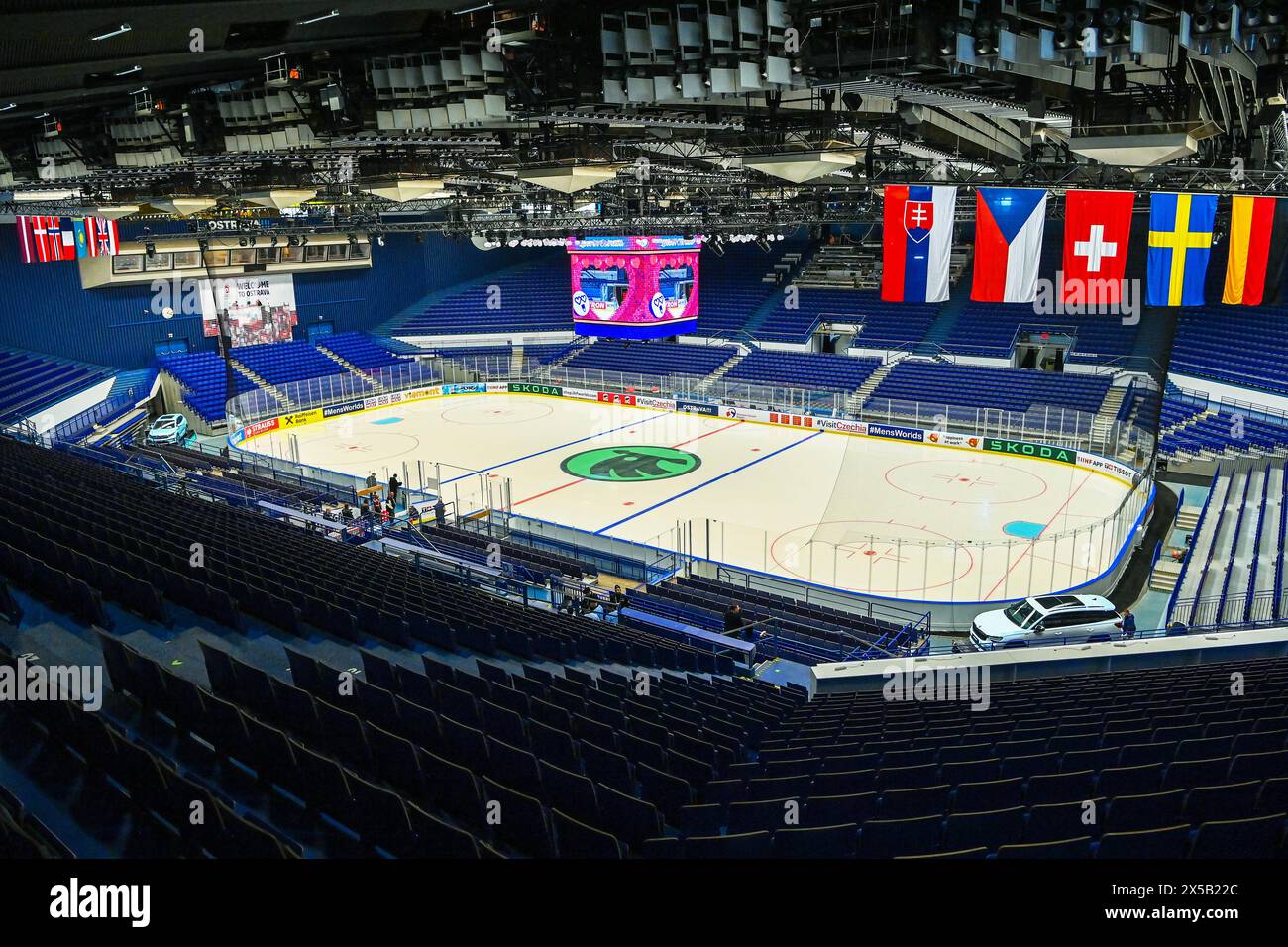 Ostrava, Czech Republic. 08th May, 2024. Ostravar Arena ready for the ...