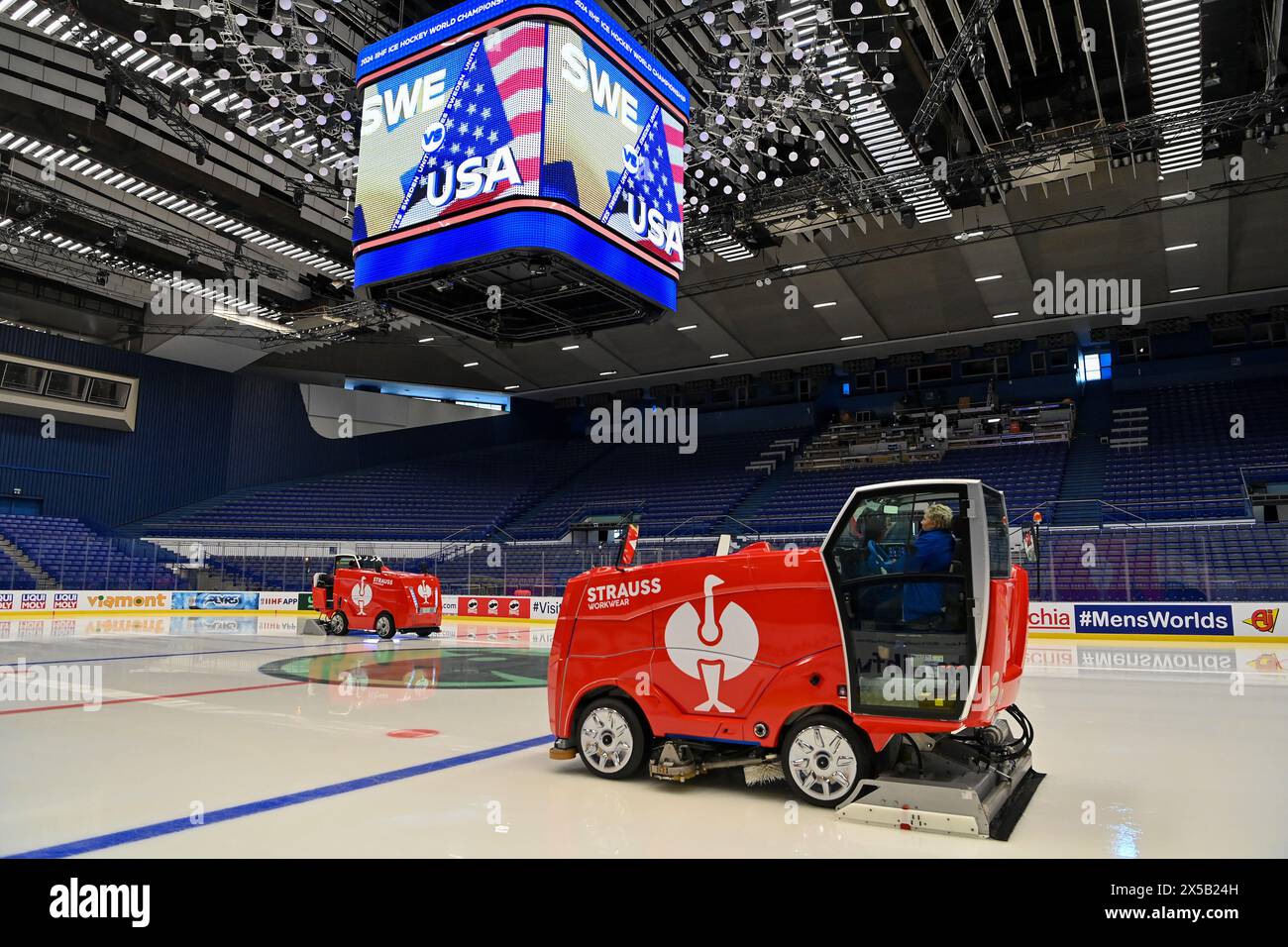 Ostrava, Czech Republic. 08th May, 2024. Ostravar Arena ready for the ...