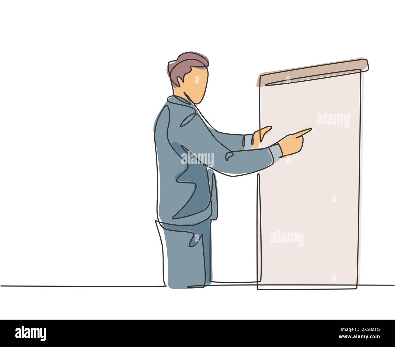 Meeting screen drawing Stock Vector Images - Alamy