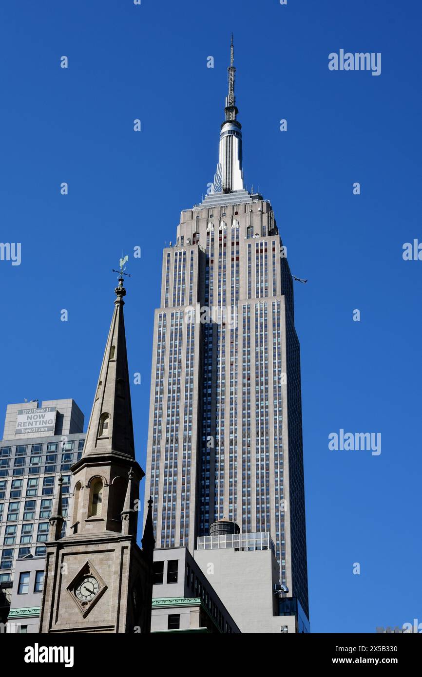 Empire State Building, 5th Avenue, New York City, USA Stock Photo - Alamy