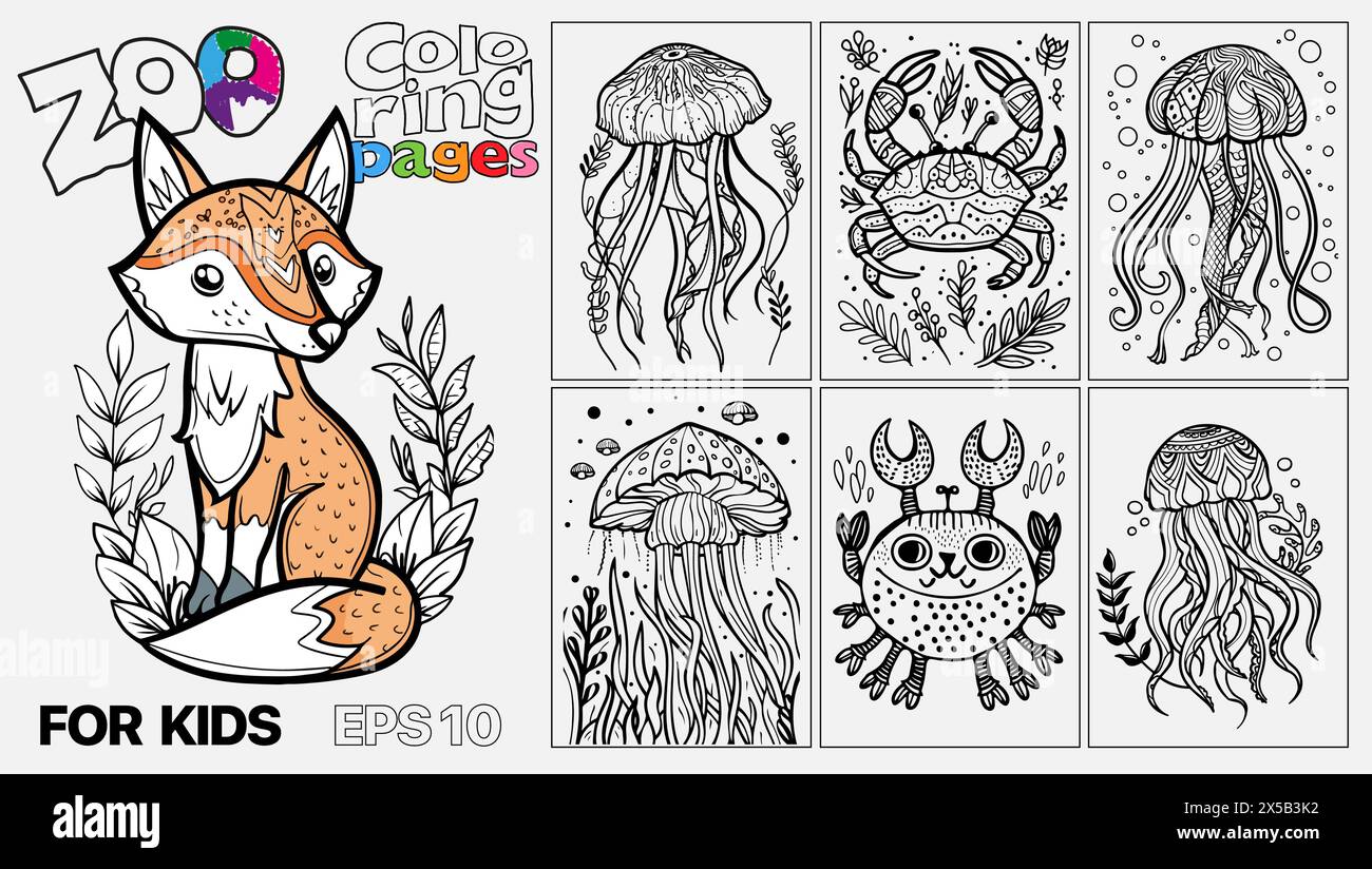 different coloring pages