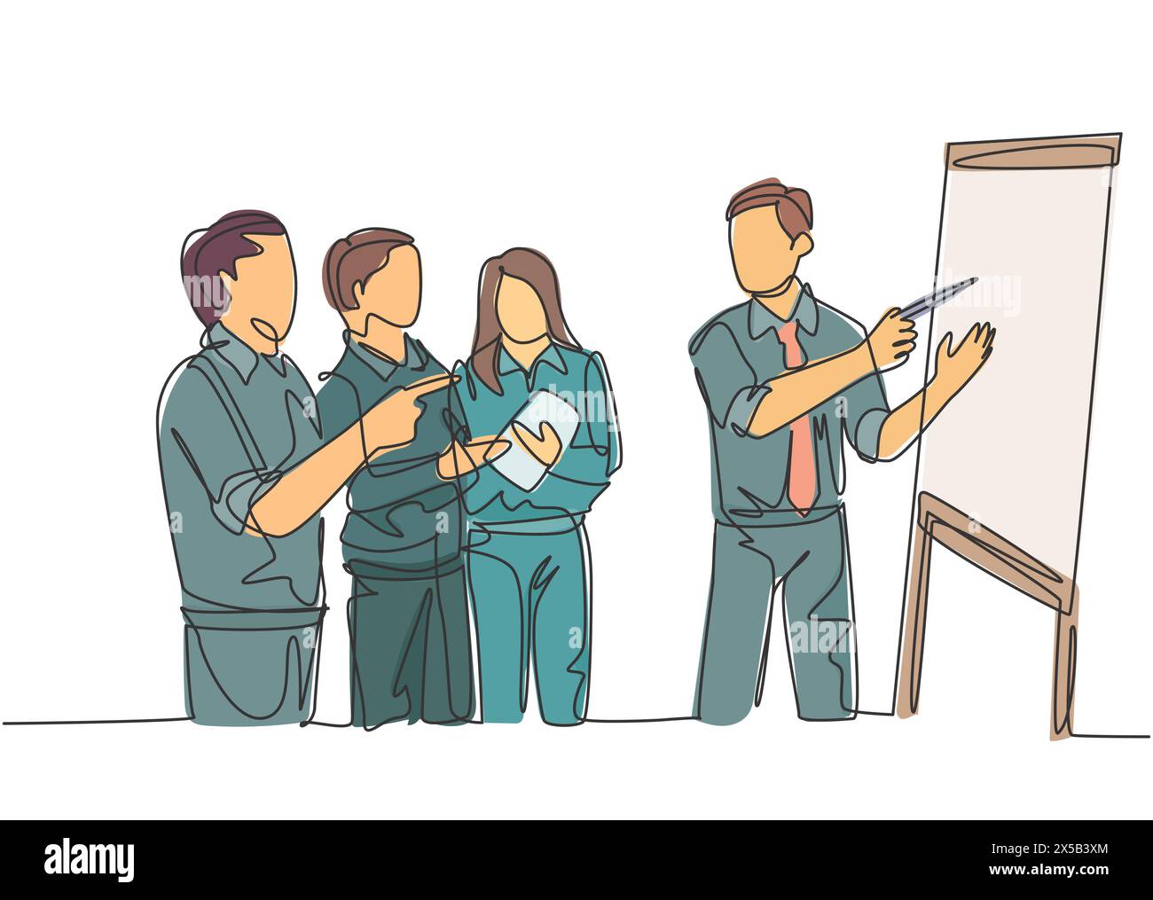 Attendees standing Stock Vector Images - Alamy