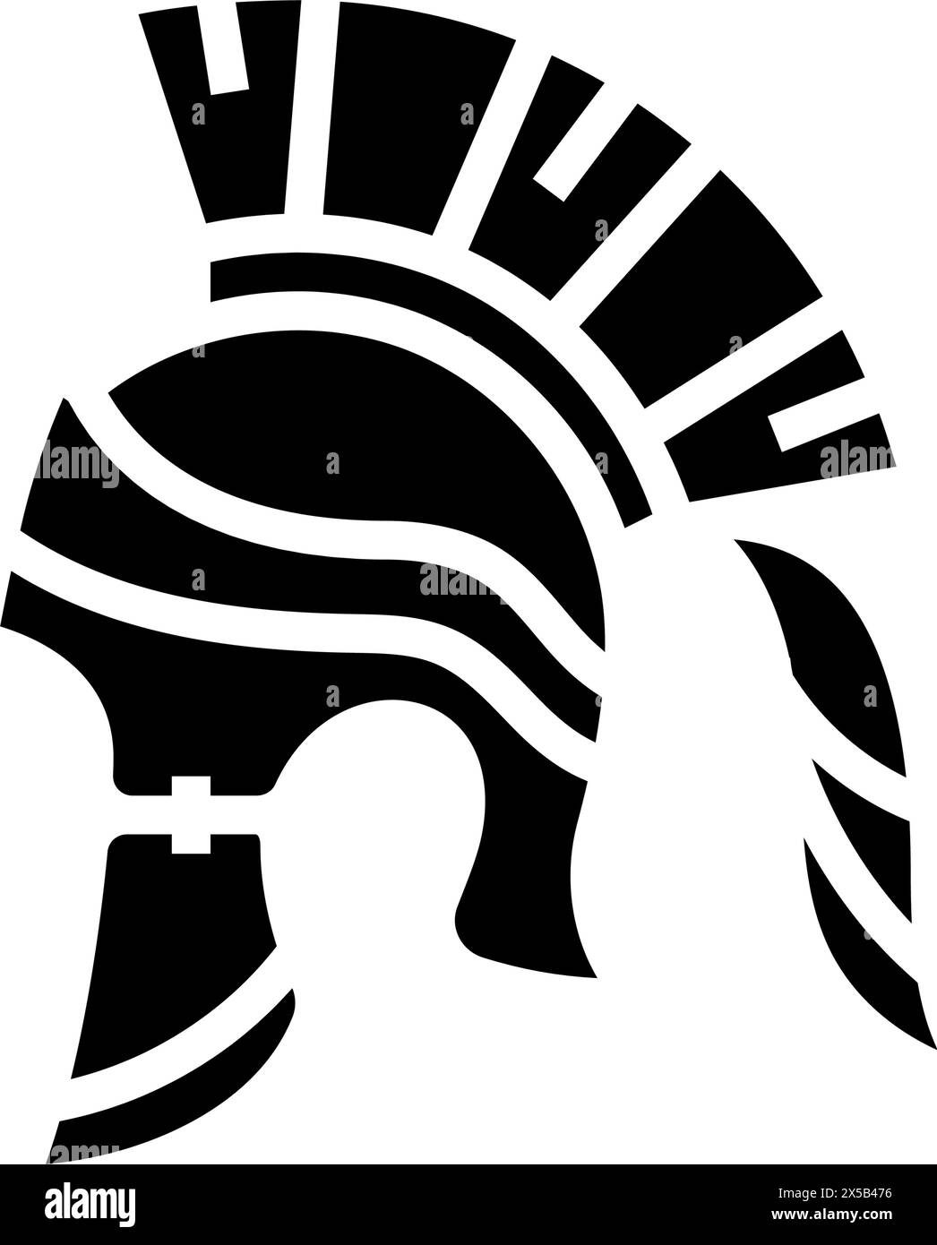 helmet battle spartan roman glyph icon vector illustration Stock Vector ...