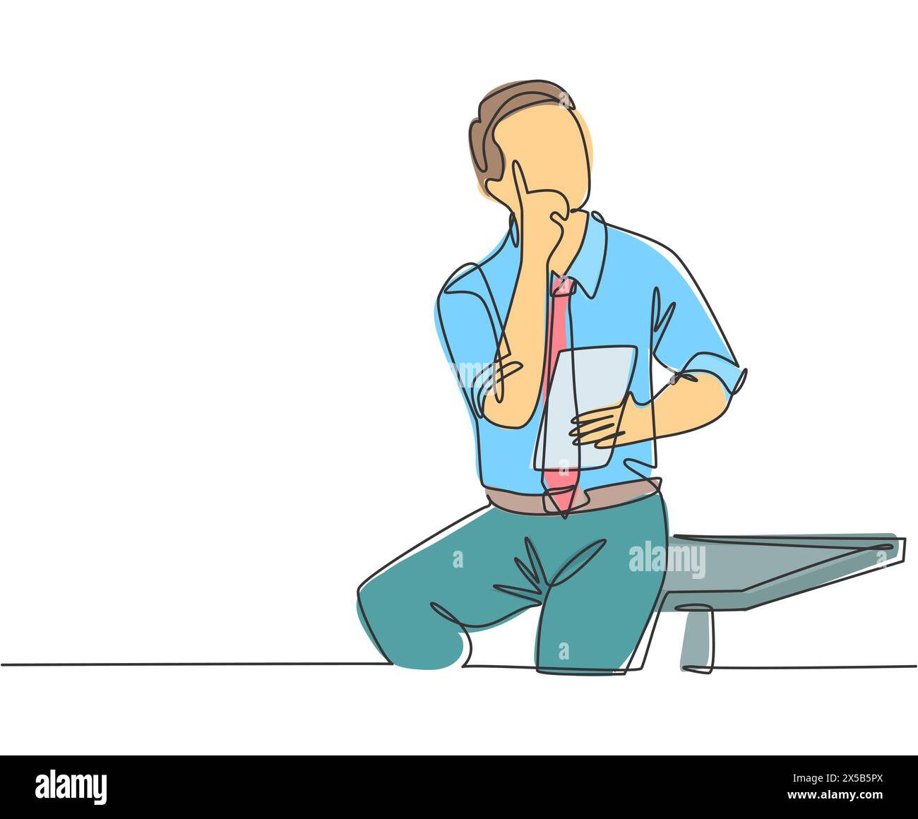 Successful young man manager in Stock Vector Images - Alamy