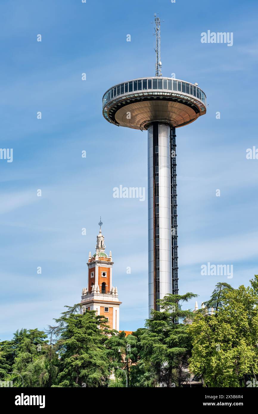 Modern lighthouse that serves to see breathtaking views of the city of ...