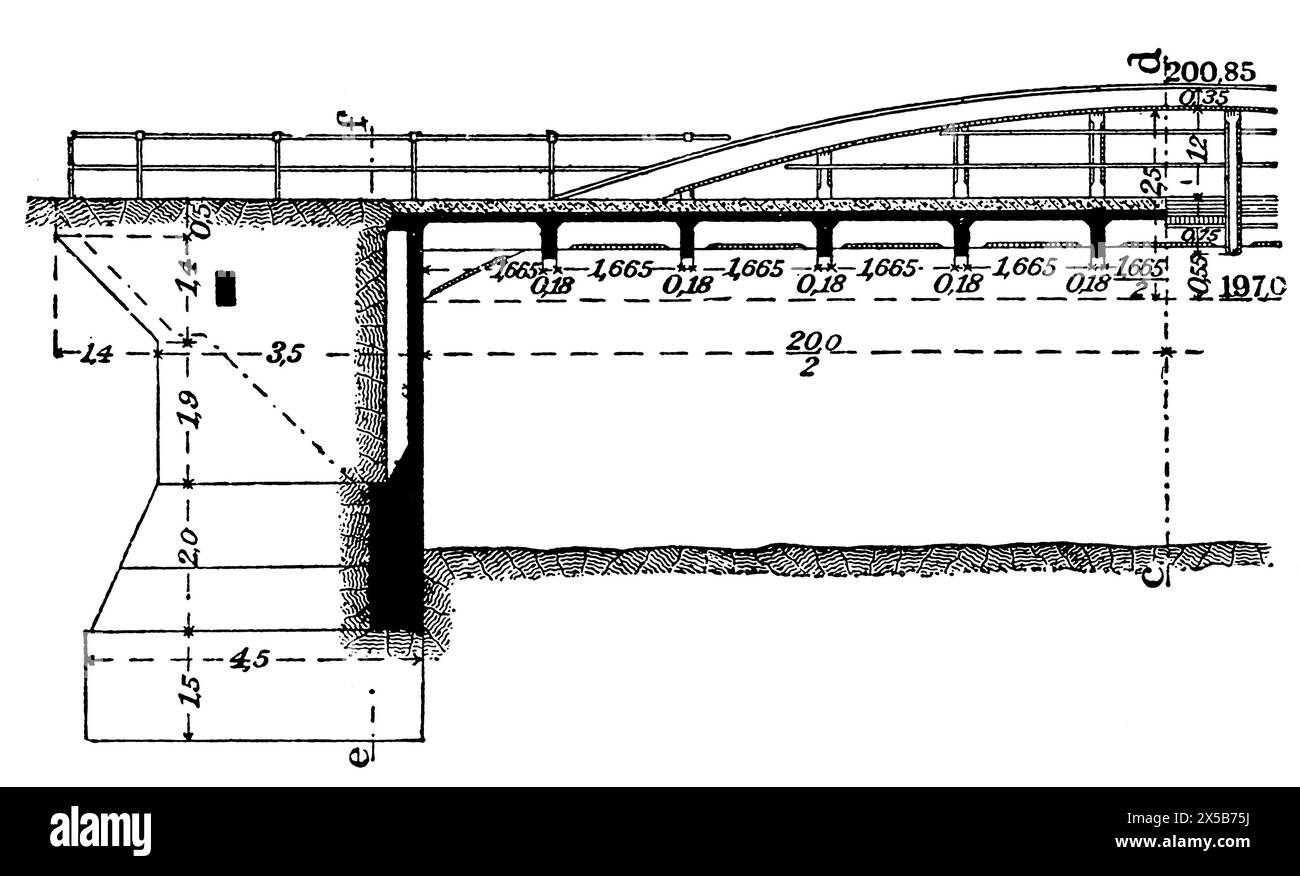 Reinforced concrete bridge Cut Out Stock Images & Pictures - Alamy