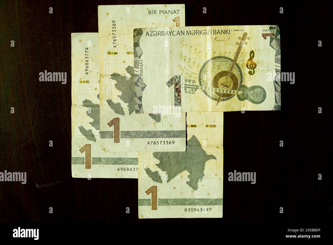 Azerbaijan Currency Manat money background Stock Photo - Alamy