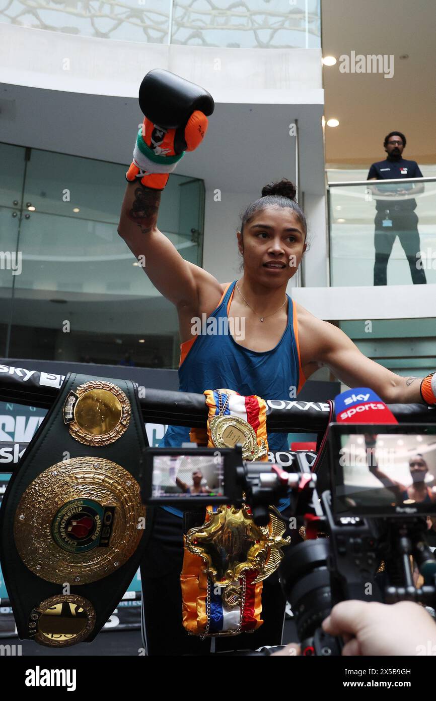 Jessica McCaskill from Missouri, USA poses with her belts during the ...